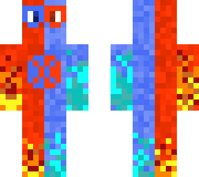 fire and ice | Minecraft Skins