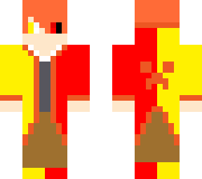 Super orange MUI reversed Mark Gaming YT | Minecraft Skin