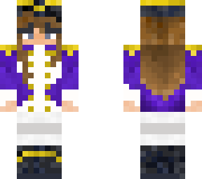 Pirate girl updated with uwu eyes | Minecraft Skin