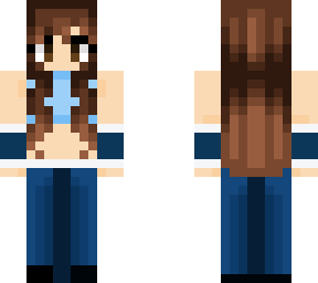 Waterbender Heart Girl | Minecraft Skin