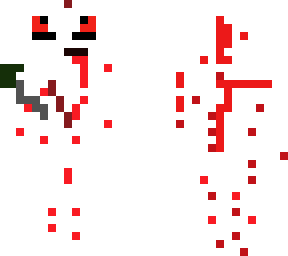 bloody ghost that got stabbed | Minecraft Skin
