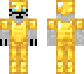 Cat in a gold armor | Minecraft Skin