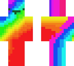 Rainbow Derp Minecraft Skins