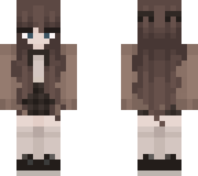girl with brown hair | Minecraft Skin