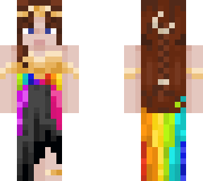 Rainbow dress | Minecraft Skin