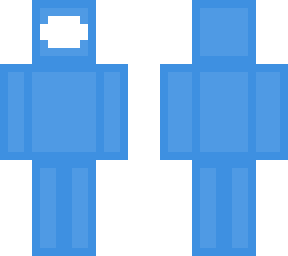 Blue Among Us Character | Minecraft Skin