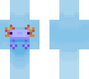 Blue axolotl | Minecraft Skin