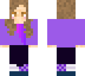 purple socks leah | Minecraft Skin