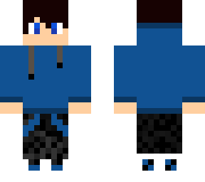blue gamer | Minecraft Skins