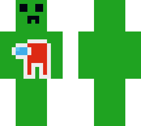 Creeper when the imposter is sus | Minecraft Skin