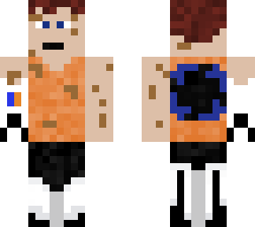 dirty aperture science test subject | Minecraft Skin