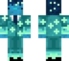 Glow squid in suit | Minecraft Skin