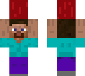Steve Holding Beetroot Block | Minecraft Skin