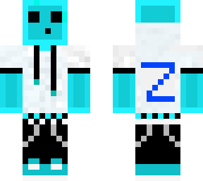 blue slime gamer | Minecraft Skin