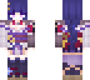 Raiden Shogun Minecraft Skins