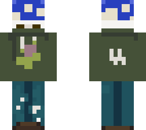 Truffle from terraria with clothes | Minecraft Skin