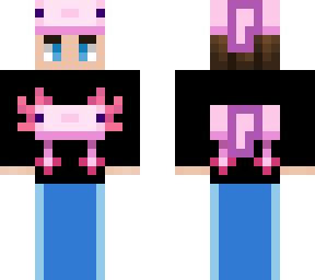 axolotl boy skin | Minecraft Skins