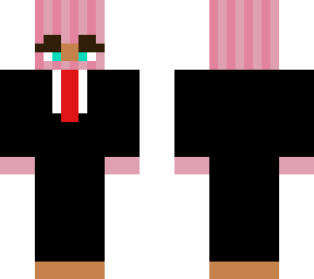 Pink ski mask with suit | Minecraft Skin