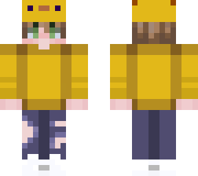 yellow axolotl | Minecraft Skins