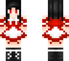 ~ red maid girl ~ | Minecraft Skin