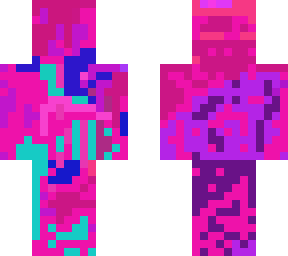 Madness Of My Fav Colors(meant to post 6 hours and 30 mins | Minecraft Skin