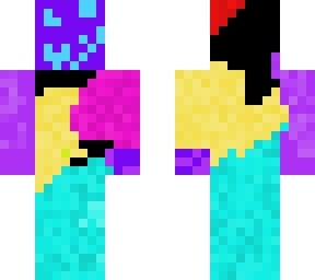 rainbow hacker | Minecraft Skins