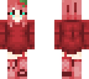 Red Emo Girl | Minecraft Skin