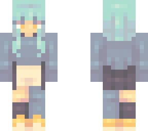 mirrored raindrop - persona/oc | Minecraft Skin