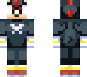 Shadow The Hedgehog Minecraft Skins