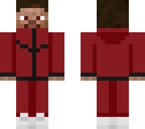 Steve Red Nike Tech Fleece | Minecraft Skin