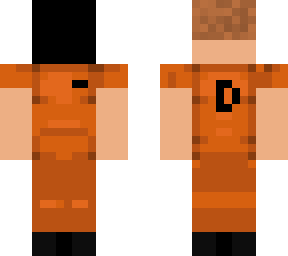 SCP d-class Blacked out face | Minecraft Skin