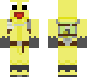 Servbot head on Hazmat suit | Minecraft Skin
