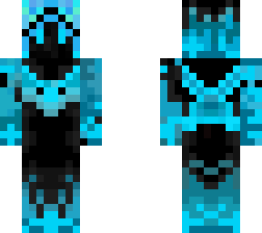 Blue fire warrior | Minecraft Skin