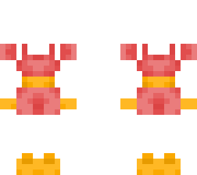 red+orange dress | Minecraft Skin