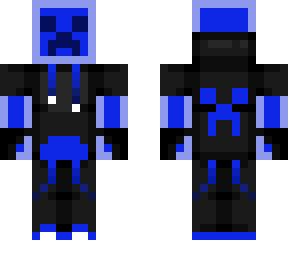 The blue thunder bolt Drip Skin (Awwww Mannn editio) | Minecraft Skin