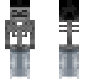 (Poopyman version) drip skeleton | Minecraft Skin