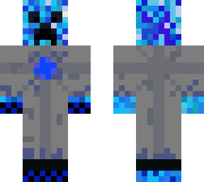blue mecha creeper | Minecraft Skin