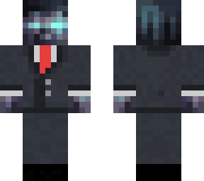 Ghost steve with suit | Minecraft Skin