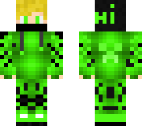 green gamer skin lol | Minecraft Skin