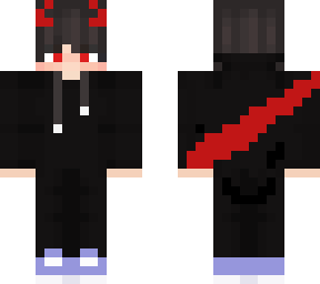 half human half devil | Minecraft Skins