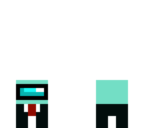 among us light blue mini sus | Minecraft Skin