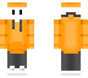 Orange hoodie | Minecraft Skin