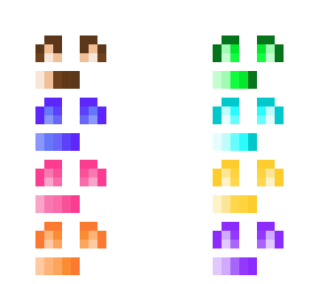 -Eye Examples and Palettes- | Minecraft Skin