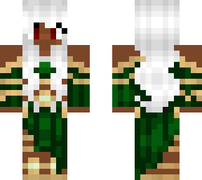 Edited silver haired elf skin | Minecraft Skin