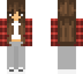 red plaid | Minecraft Skin
