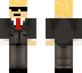 suit man with cool arm | Minecraft Skin