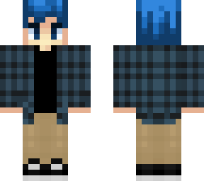 Blue flannel boy | Minecraft Skin