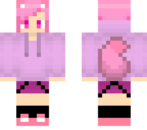 Pink Tanuki | Minecraft Skin
