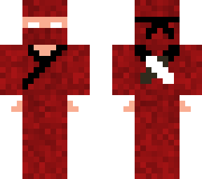 Skin Minecraft Red Ninja | Minecraft Skin