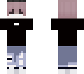 Dirty pink haired eboy | Minecraft Skin